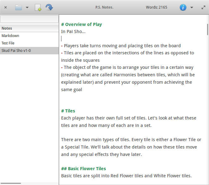 P.S. Notes – elementary apps